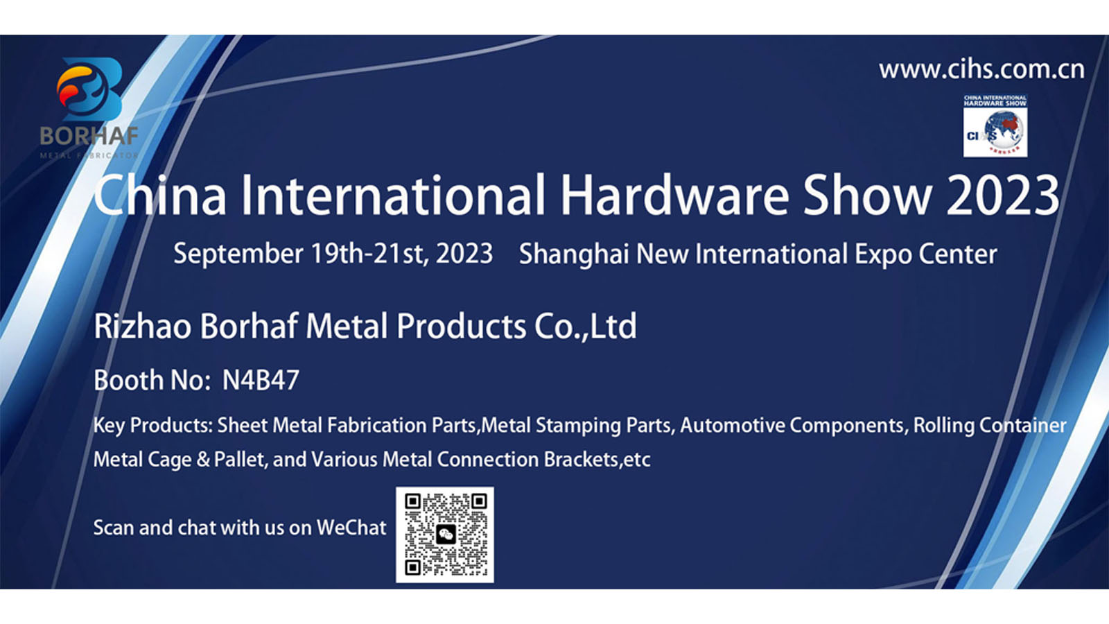 Warm Invitation to Our Booth at CIHS 2023